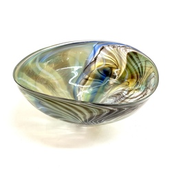 Feather Bowl Large Multi Currently With Sota Gallery | Loco Glass Ltd ...