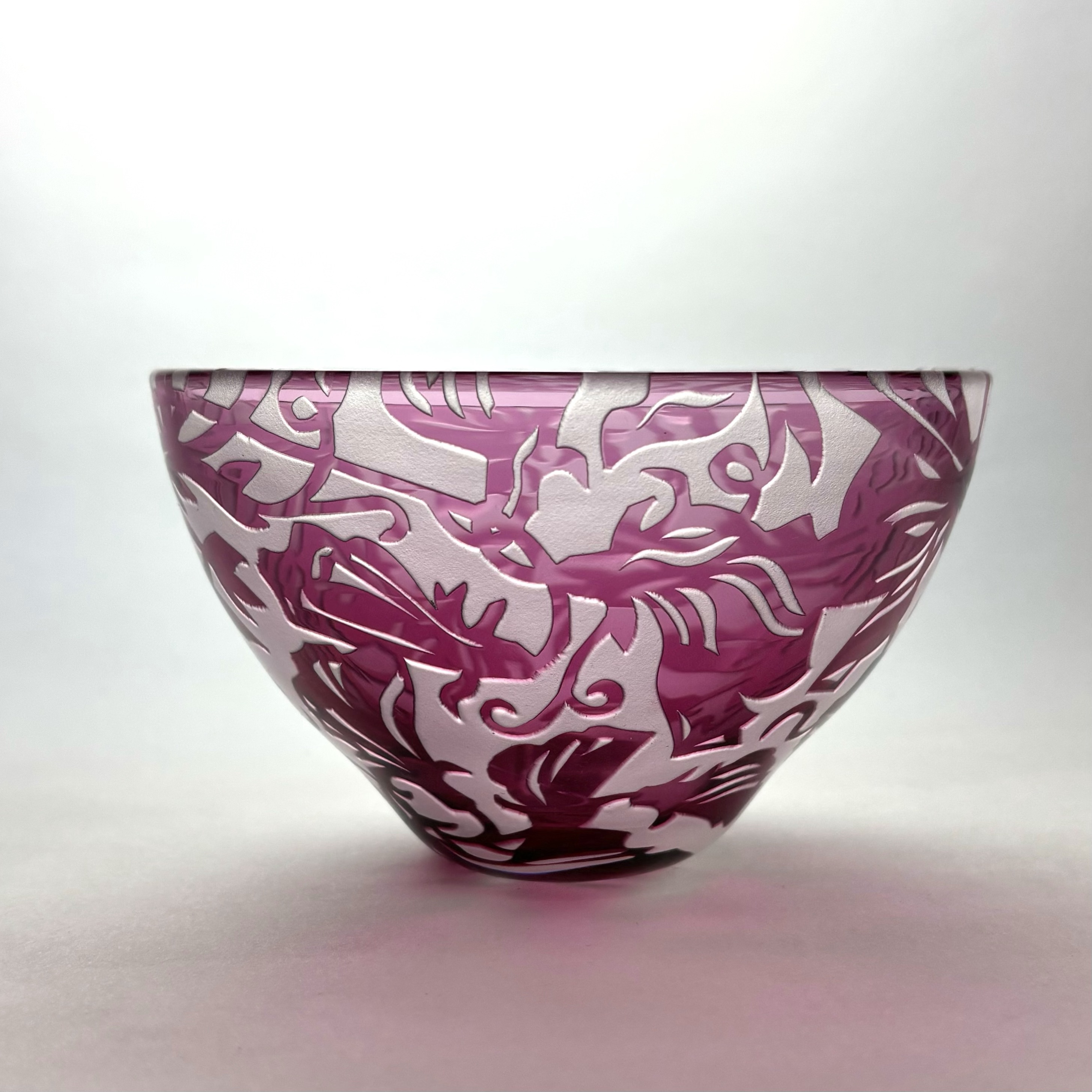 Summer In The Studio | Pink Sweet Pea Sold | Loco Glass Ltd - British ...