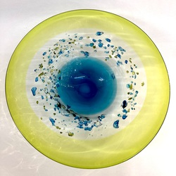 Colin Hawkins | Sparkle Dish | Loco Glass Ltd - British Handmade Glass